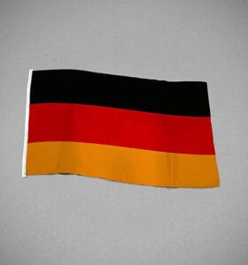 Tysklands flagga - Köp den tyska flaggan hos Flaggfabriken Kronan